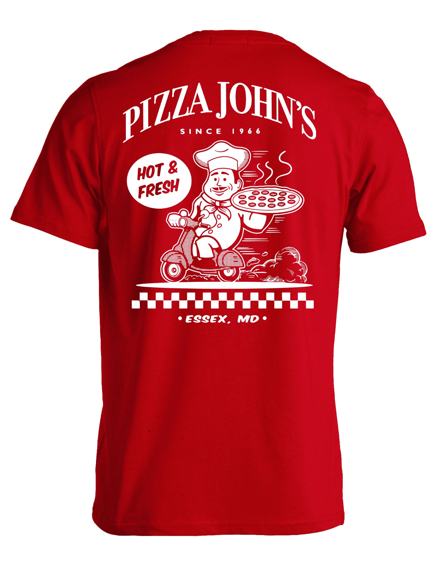 Vespa tee – Pizza Johns